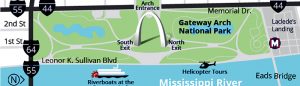 Map of Gateway Arch - Park JunkiePark Junkie
