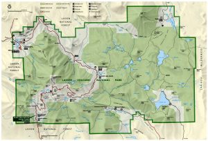 Map of Lassen Volcanic - Park JunkiePark Junkie