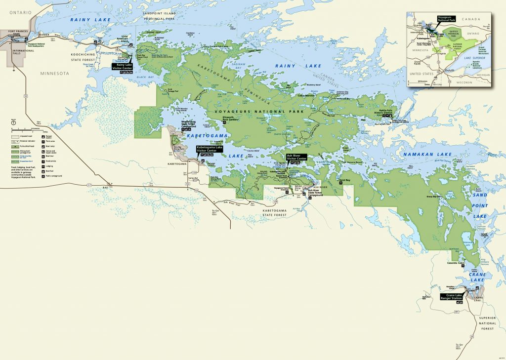 Map of Voyageurs - Park JunkiePark Junkie