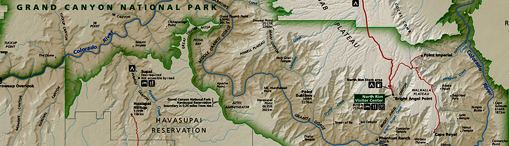 Maps of Grand Canyon National Park - park junkiePark Junkie